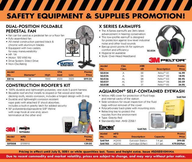 Material Handling & Safety Flyers | Ottawa Fastener Supply
